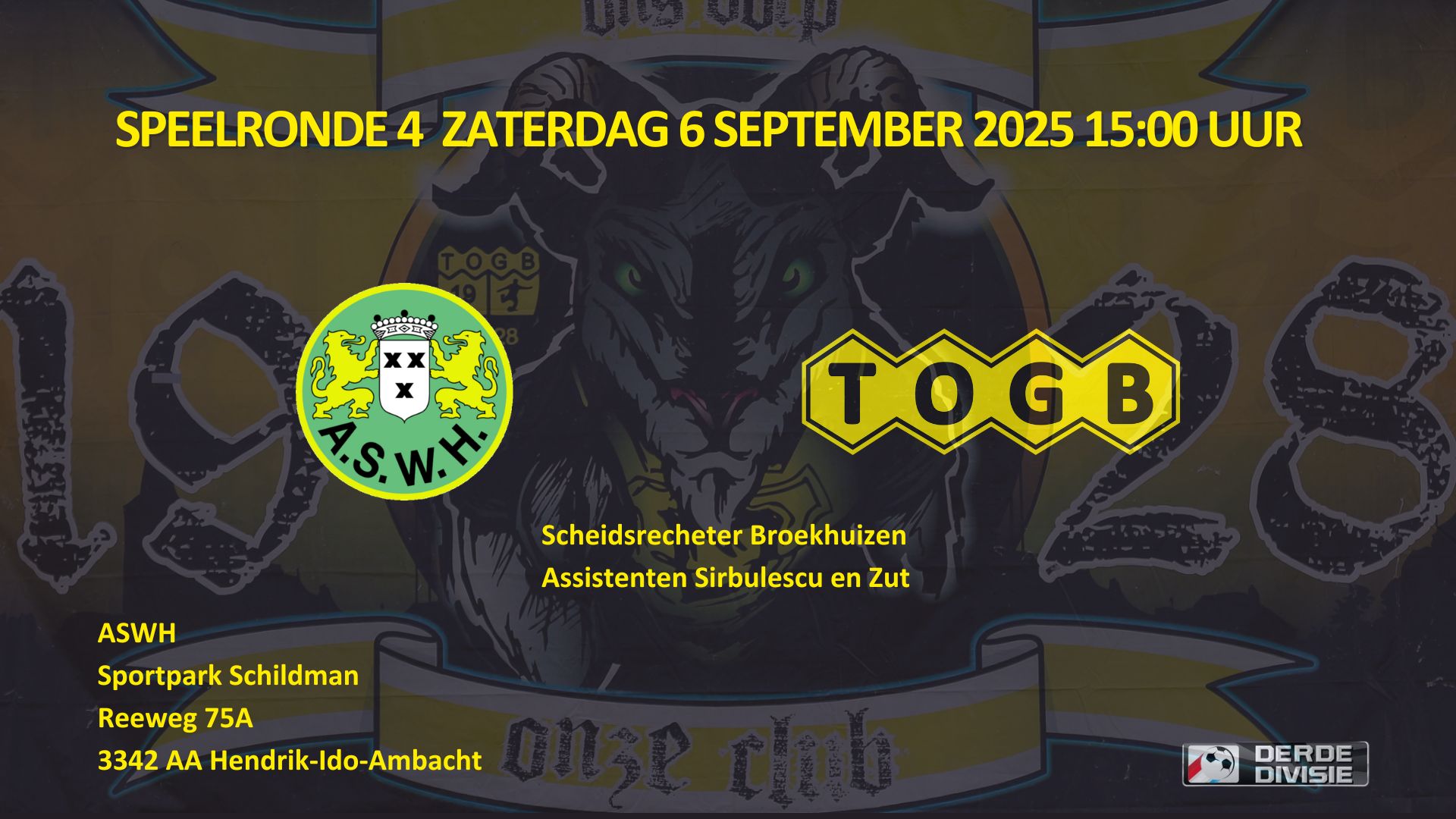 TOGB op jacht naar eerste driepunter tegen ASWH | S.V. TOGB